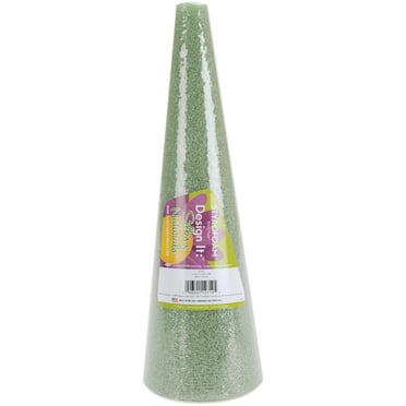 FloraCraft FloraFōM Foam Cone 3.8 inch x 11.9 inch Green - Walmart.com