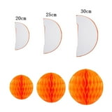 3 Pcs Wedding Decoration Round Hanging Heart Shape Symmetric Paper Prom ...