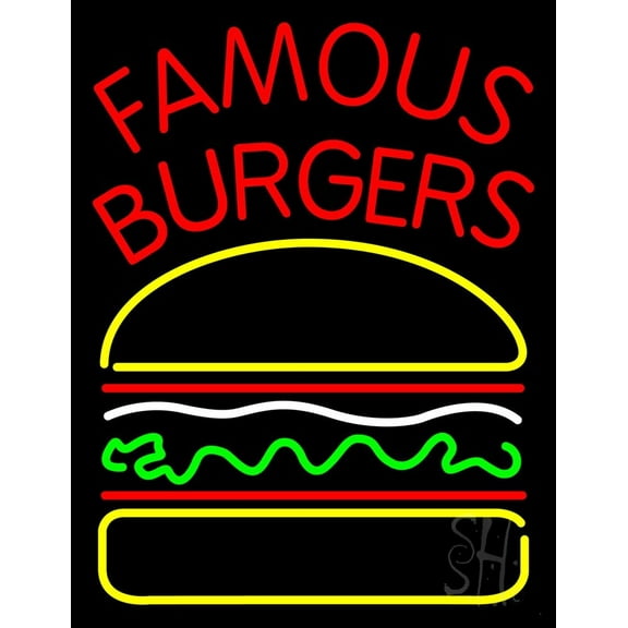 Chop Shop With Chop LED Neon Sign 20 x 37 - inches, Black Square Cut ...