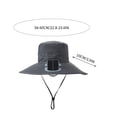 Solar Fan Hat Wide Sun Hat With Built In Fan Solar Powered Hat For ...