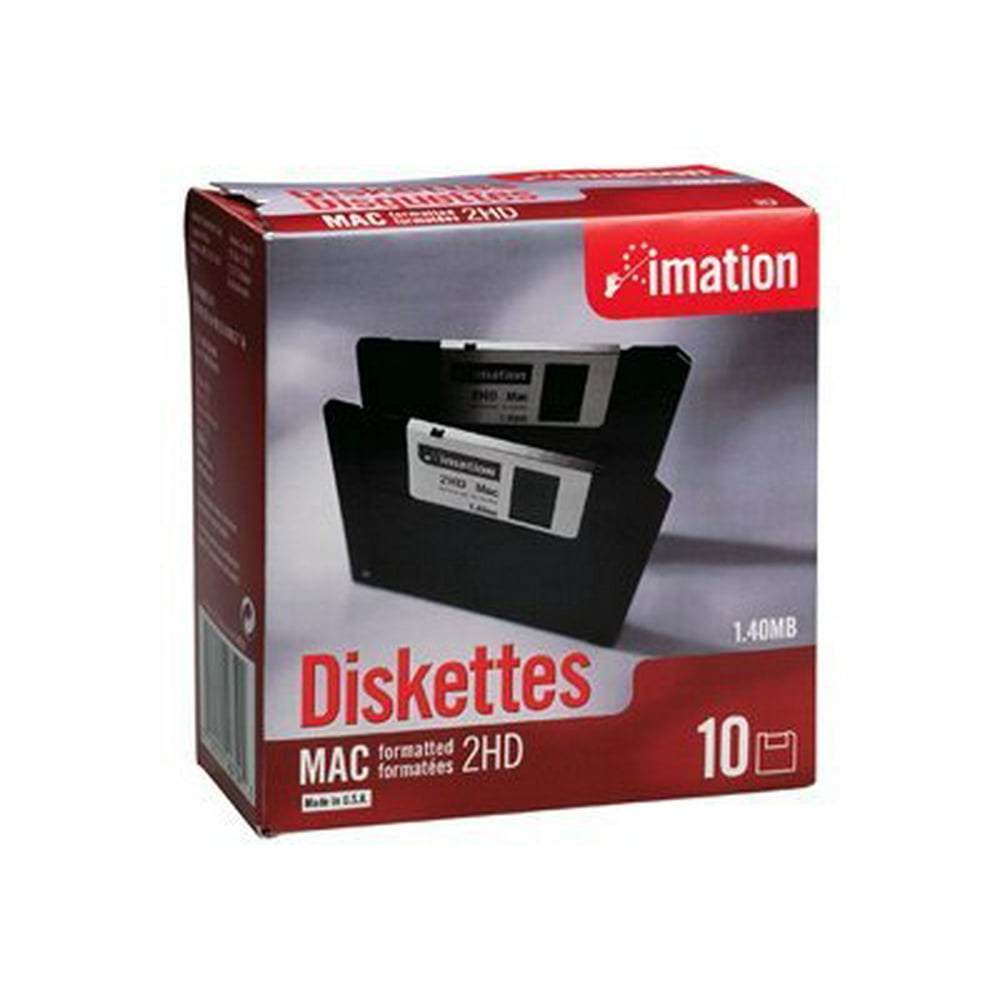 Imation - 10 x floppy disk - 1.44 MB - Mac - Walmart.com - Walmart.com