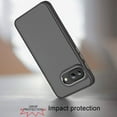 For Google Pixel 9A Finest Transparent Thick Acrylic Hybrid Metal ...