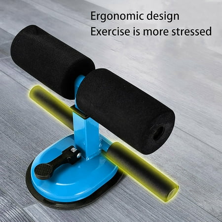 Sit Up Bar Suction Floor Exercise Stand Padded Ankle easy installation ...
