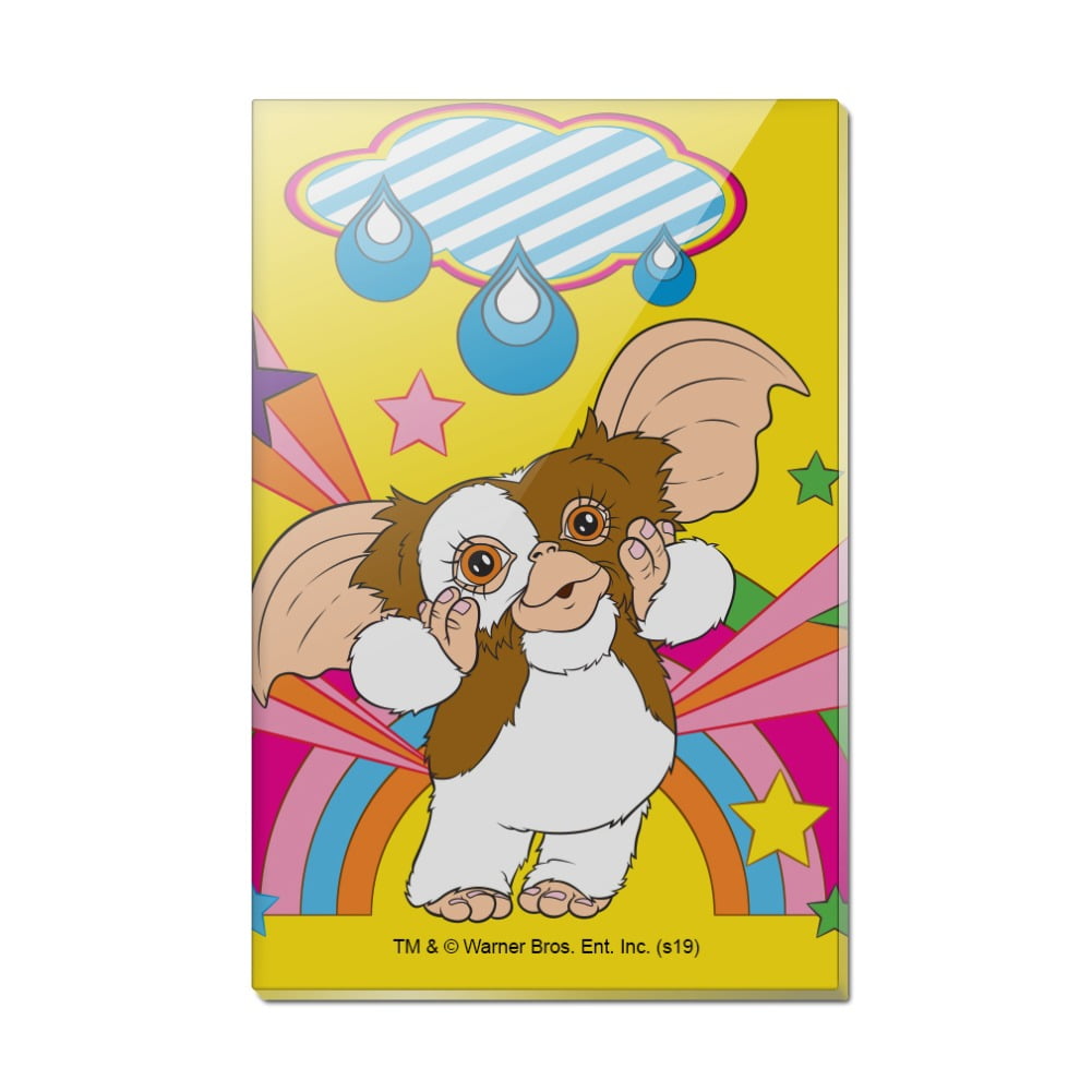 Gremlins Gizmo Rainbow Rectangle Acrylic Fridge Refrigerator Magnet ...
