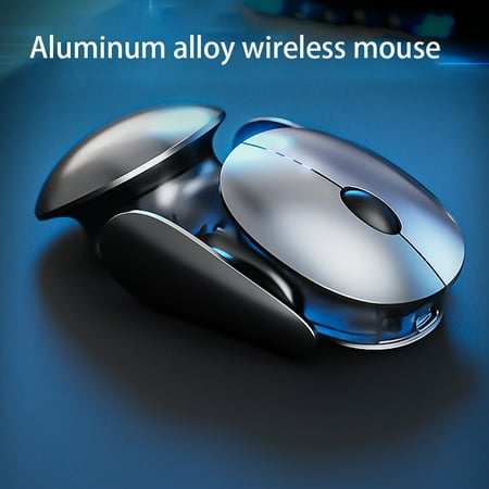 justharion X2 Metal 2.4G Rechargeable Mouse Appearance Mute 4 Gears DPI ...