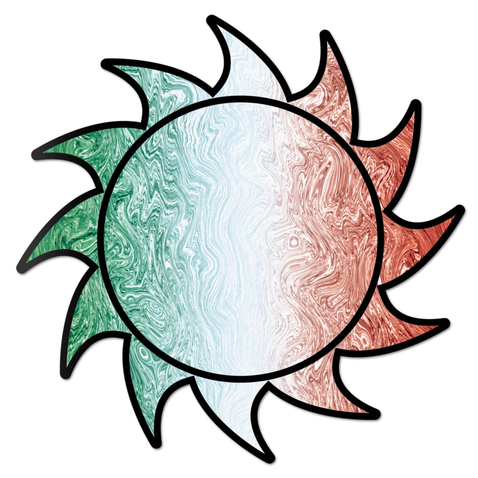 Sun Decal Mexico Swirl Sticker Vinyl Rear Window Car Truck Laptop Sun ...