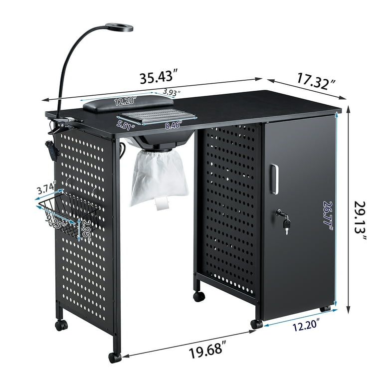 Manicure Table Dimensions