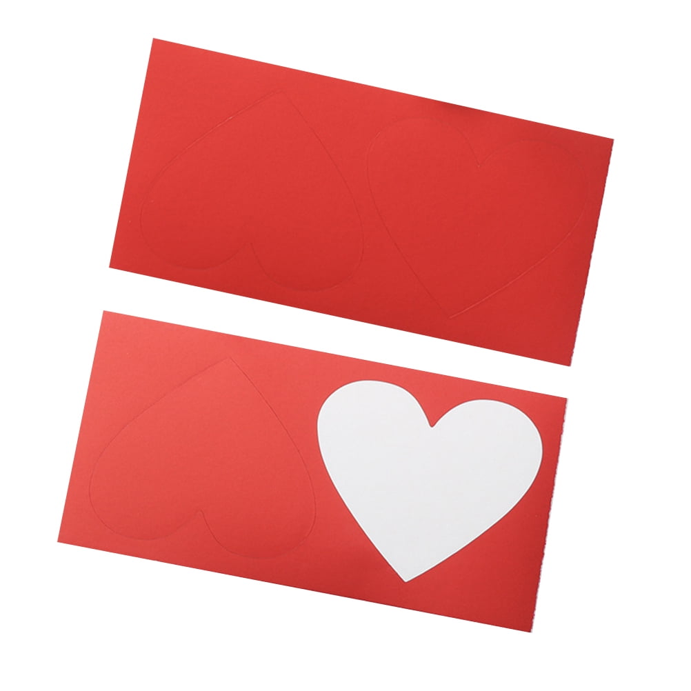 TureClos Heart Scratch Off Stickers Love Heart Scratch Off Labels for ...