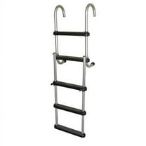Garelick EEz-In Removable 4-Step Folding Pontoon Boarding Ladder ...