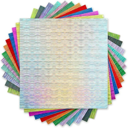 Holographic Starlight Brushed Adhesive Vinyl, 12" x 12" 12 Sheets/Pack ...