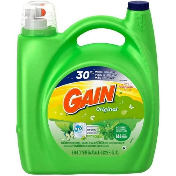 Gain Liquid Detergent with Original Scent, 146 Loads, 225-Ounce ...