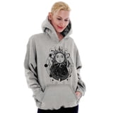 Celestial Sun Space Hands Spiritual Unisex Plus Fleece Graphic Hoodie ...