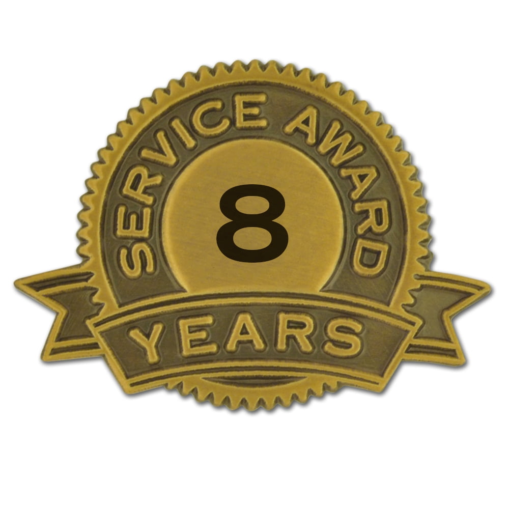 8 Years of Service Award Lapel Pin - Walmart.com - Walmart.com
