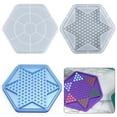 Giaone Chinese Checkers Board Silicone Mold 3D Checker Crystal Epoxy ...