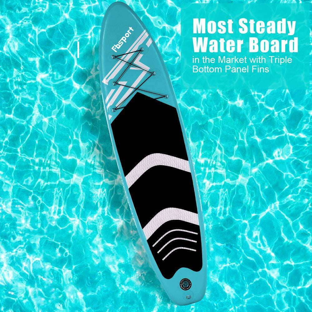 FBSPORT Paddle Board 10'x30"x6" Extra Wide Inflatable Stand Up Paddle ...