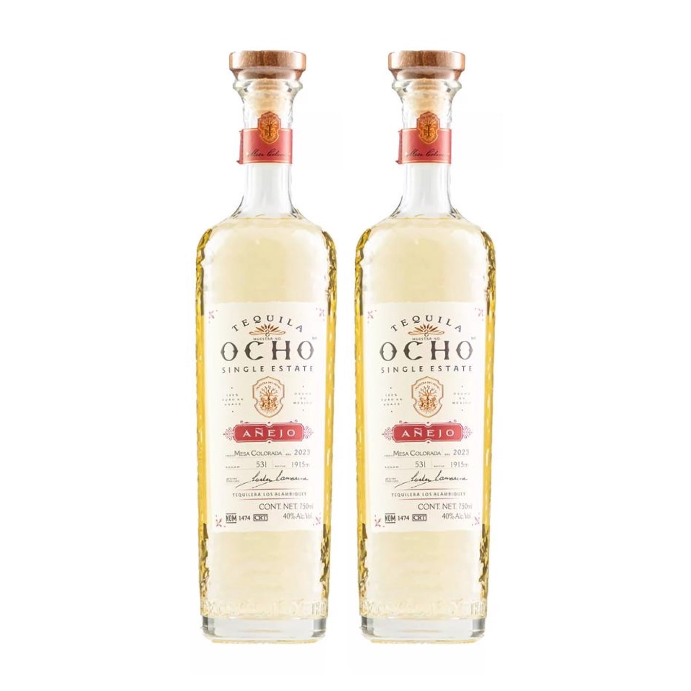 Duo Pack Tequila Ocho Añejo 750ml Ocho Tequila Añejo | Bodega Aurrera ...