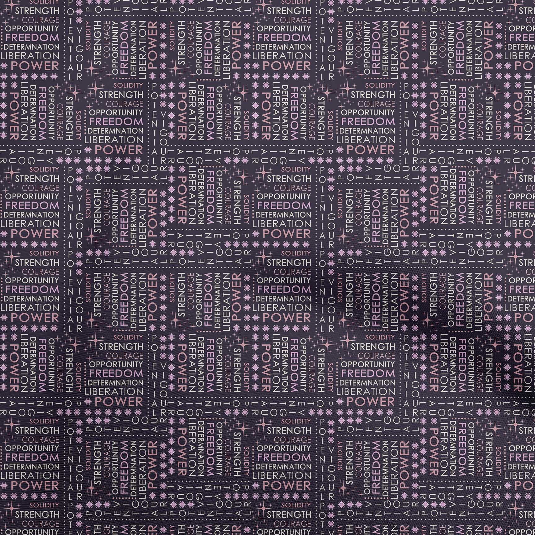 oneOone Viscose Chiffon Purple Fabric Text Sewing Material Print Fabric ...