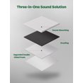 Kuchoow 12 Pack Soundproof Wall Panels Self Adhesive Hybrid Acoustic ...