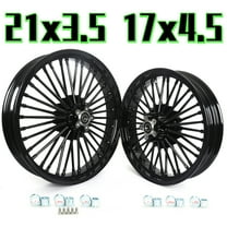 21x3.5 18x5.5 Fat Spoke Wheels Rim for Harley Dyna Wide Glide FXDWG ...