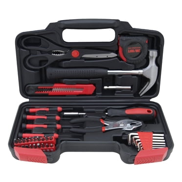 198 Piece Tool Set,DFITO General Household Hand Tool Kit, W/ Plastic ...
