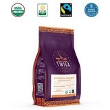 Decaffeinated Ethiopia Sidamo Coffee | USDA Organic | Fairtrade | Medium Roast | Whole Bean | 12 ...