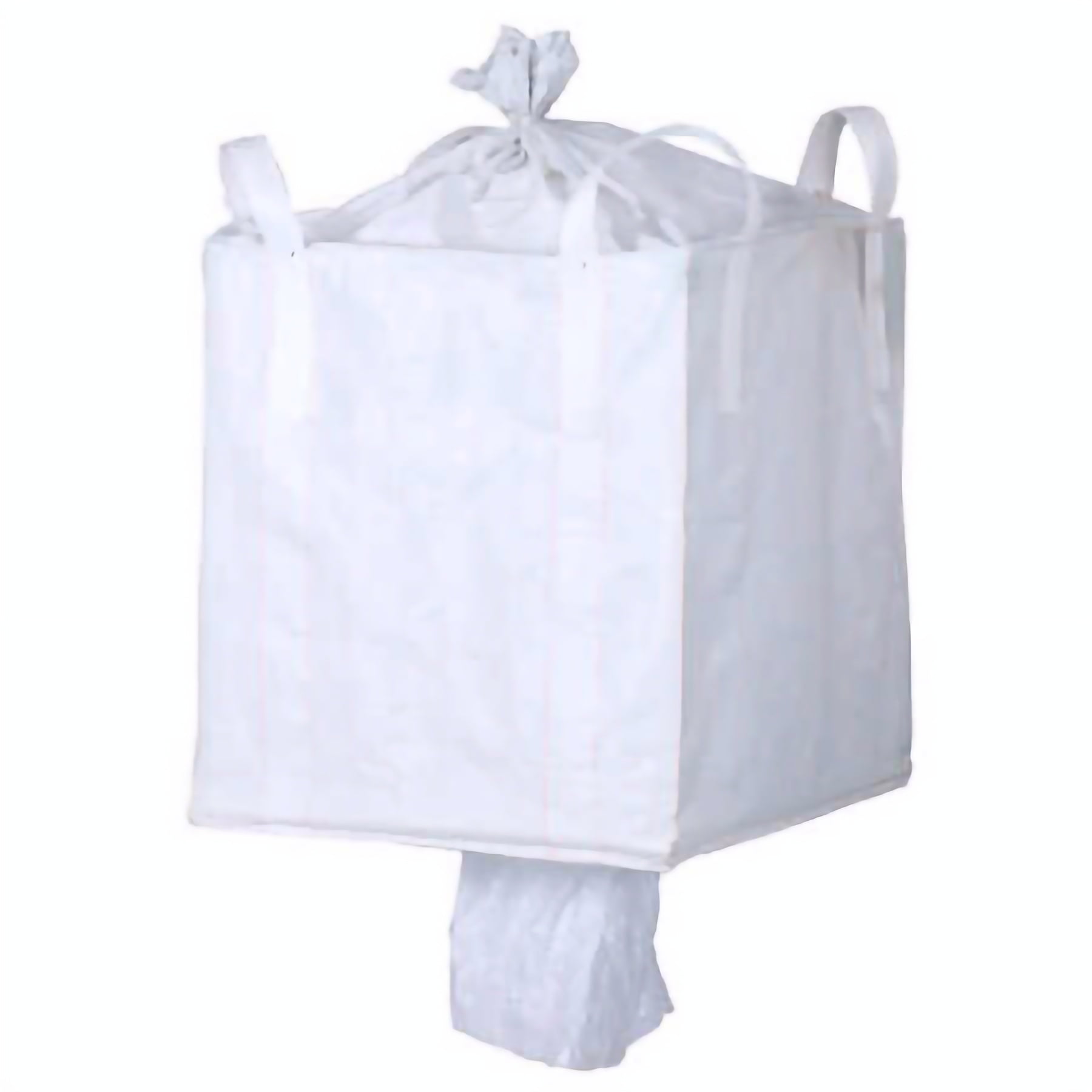 FIBC Bulk Bag 1 Ton, 35x35x40" Duffle Top & Spout Bottom Woven ...