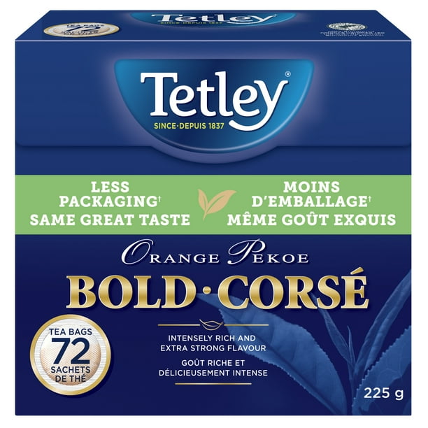 Tetley Orange Pekoe Bold Tea 72ct, TETLEY BOLD 72CT - Walmart.ca