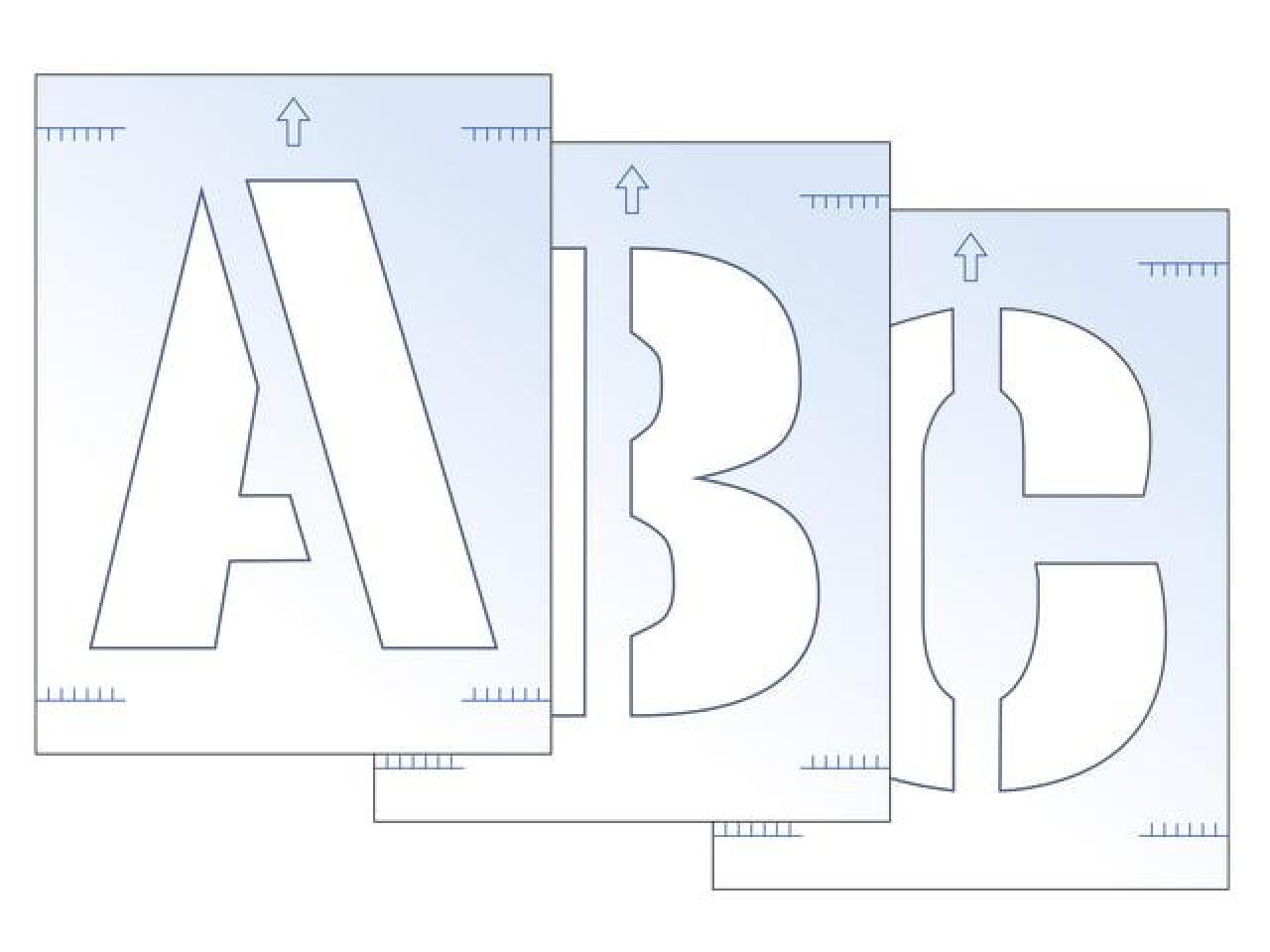 Scan - Letter Stencil Kit 300mm - Walmart.com