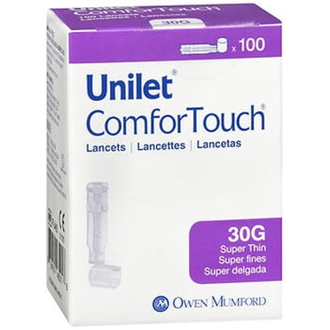 Easy Touch Pressure-Activated Safety Lancets 30 Gauge - 100 ct ...
