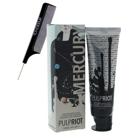 Mercury - Silver - 4oz , PulpRiot Pulp Riot SEMI-PERMANENT Direct Dye ...