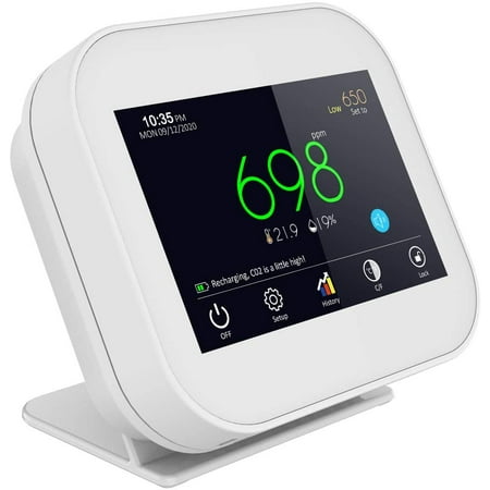 Indoor CO2 Monitor, Carbon Dioxide Detector, Air Quality Monitor, Temperature and Relative ...