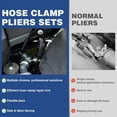 3- Hose Clamp Pliers Set with Pouch - 27" Long Reach Wire Spring Hose ...