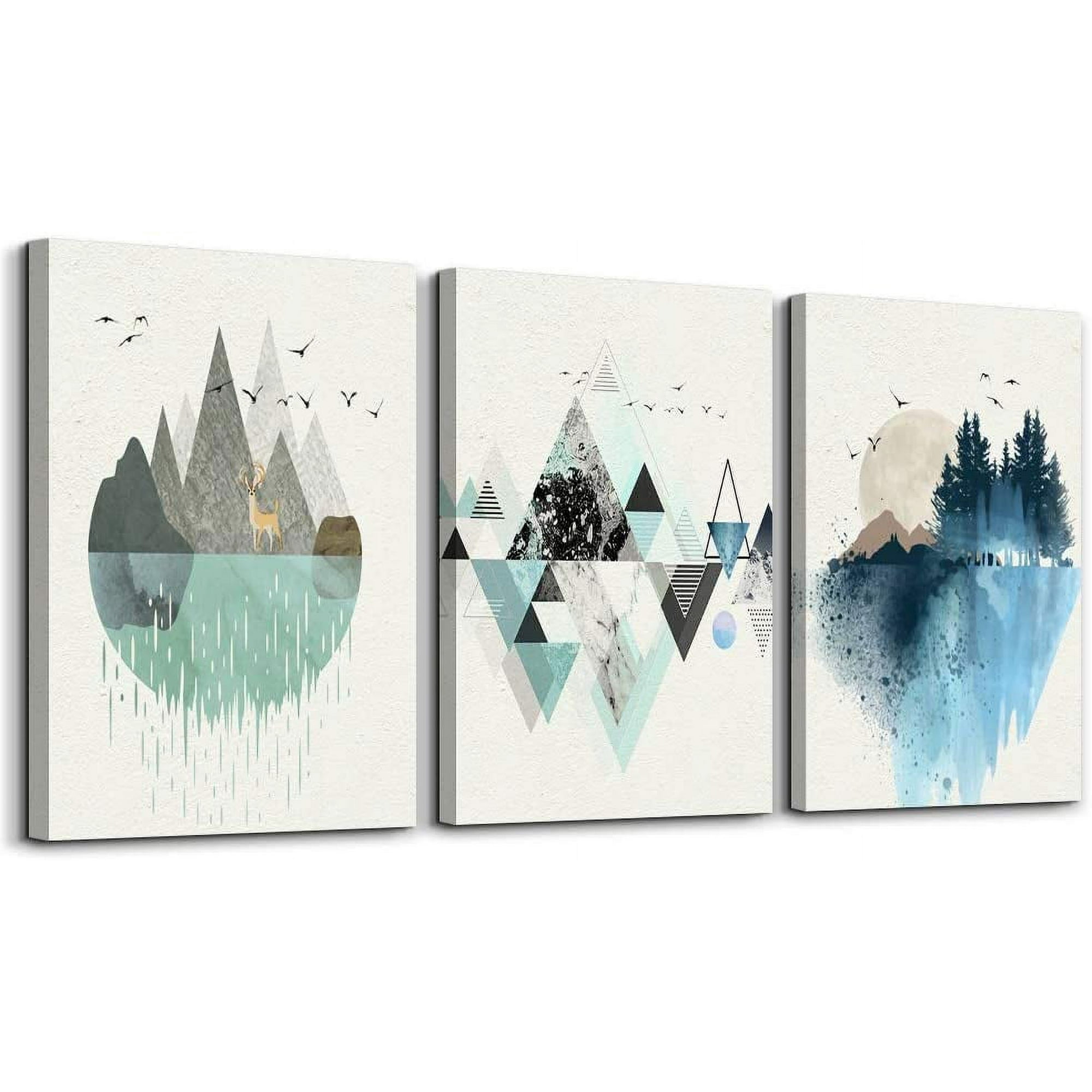 Click here for Gallfeel Forest Mountain Canvas Wall Art Abstract... prices
