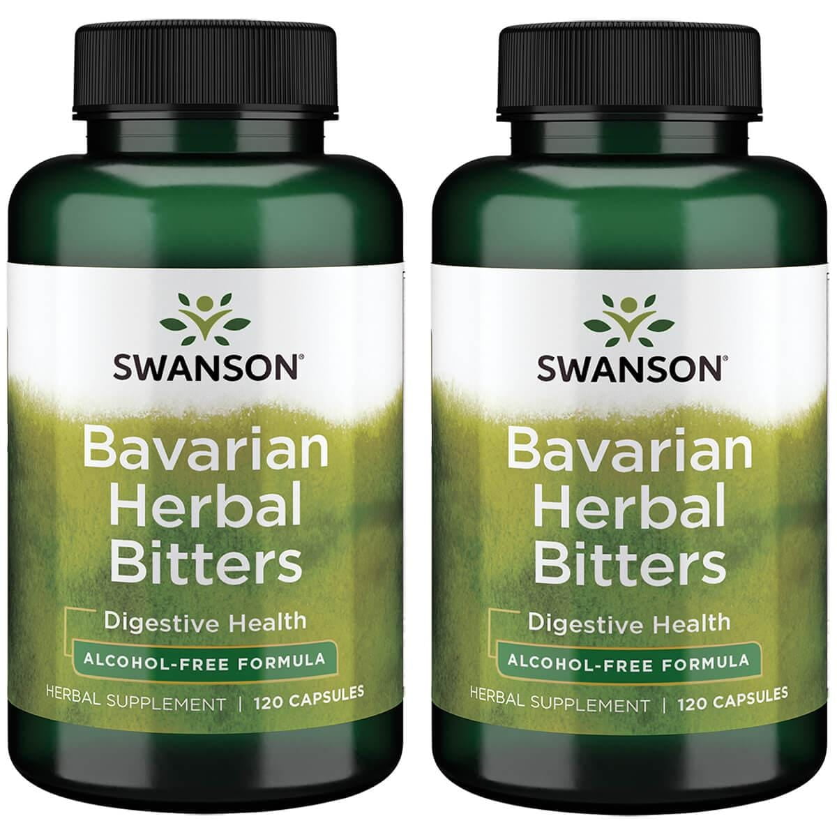 Swanson Bavarian Herbal Bitters 120 Caps 2 Pack - Walmart.com