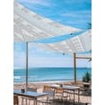 Bohemian Texture Sun Shade Sail 6.5'X10' Abstract Blue Geometric ...