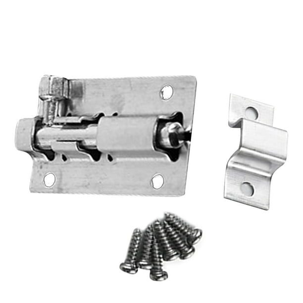 Stainless Steel Door Latch Sliding Lock Bolt Latch Hasp Staple Gate ...