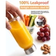 8 Oz Glwater Bottles With Lids Reusabler Juice Stainless Steel Airtight ...