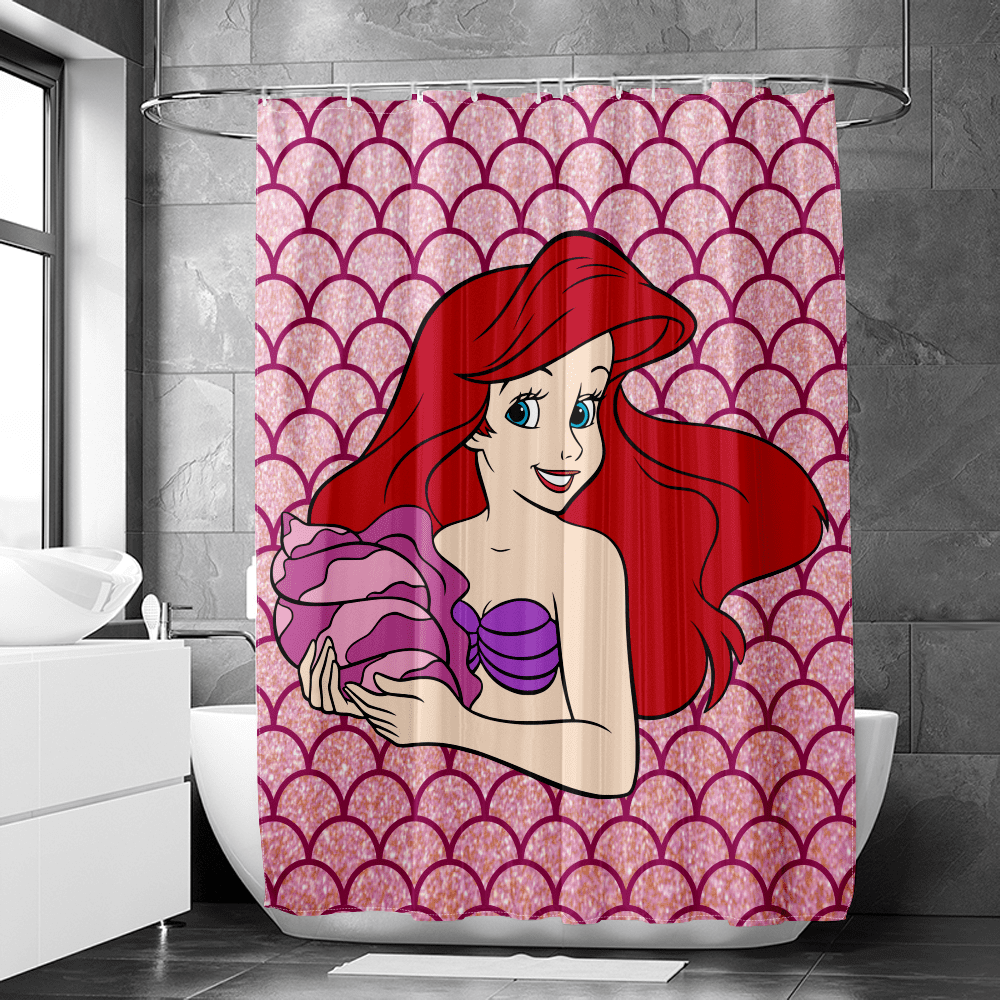 Ariel Shower Curtain Distinctive Waterproof Funny Bath Curtain for ...