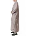 QYUU Men's Saudi Arabic Thobe Jubba Dishdasha Long Sleeve Robe Ramadan ...