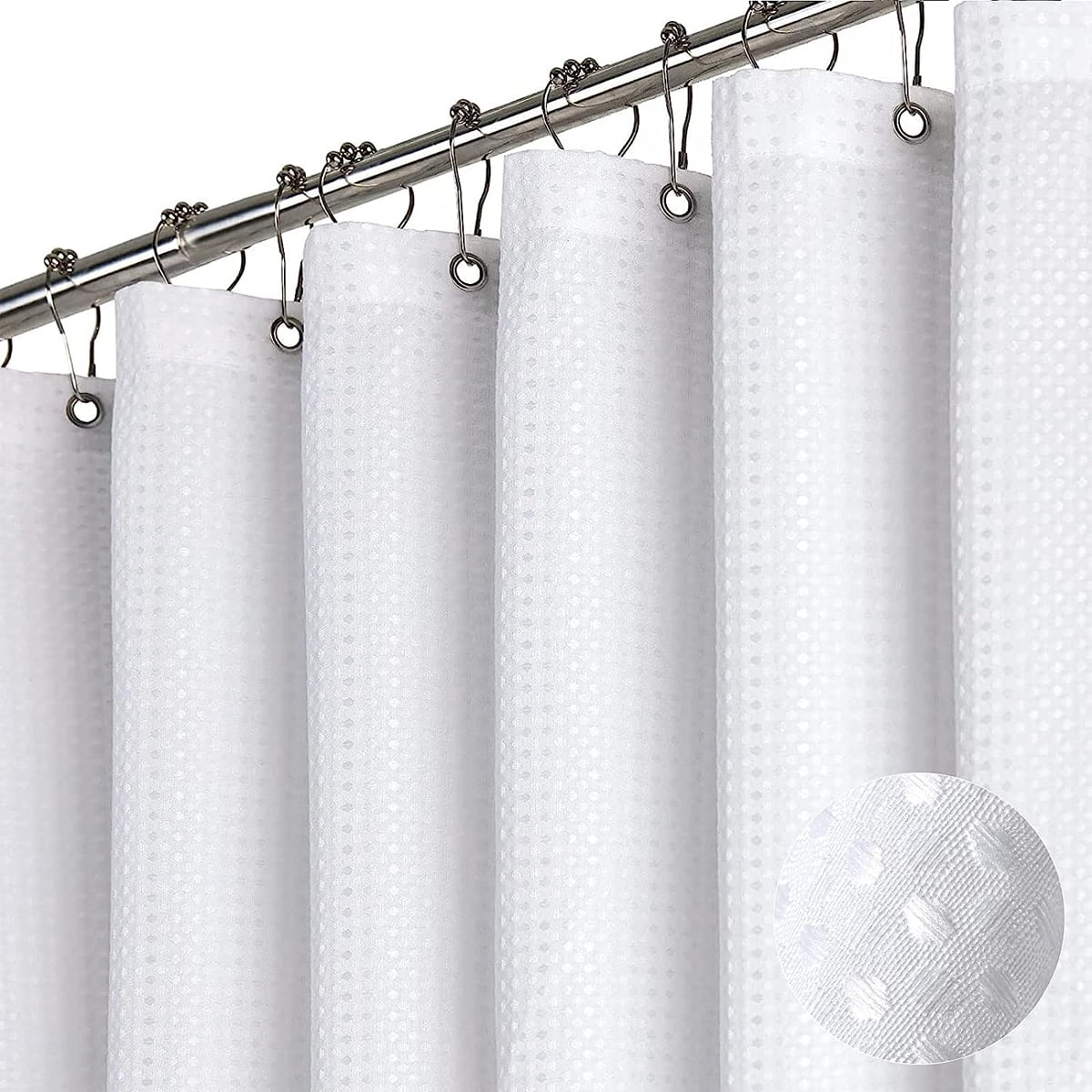Click here for Mr Shower Curtain Waffle Textured Heavy Duty Thick... prices