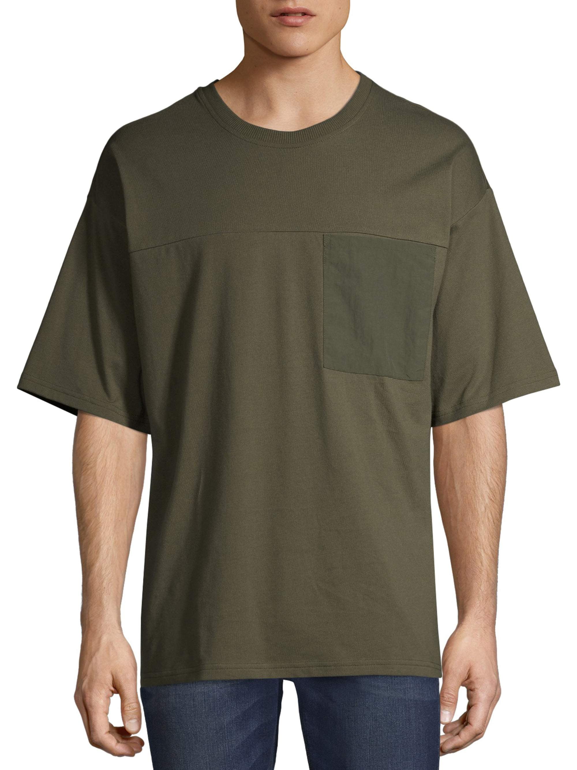 No Boundaries Men's and Big Men's Pocket T-Shirt with Short Sleeves ...
