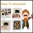 OuMuaMua Graduation Decorations Class of 2026-30pcs Black and Gold ...