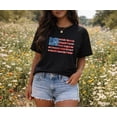 CLOTEX Comfort Colors Floral American Flag Tee, Vintage Washed USA ...