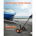 Dranite 600lbs Capacity Trailer Dolly, 16.5" & 22" Adjustable Height, 1 ...