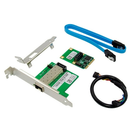 WGI210AS Mini PCIE Network Card Gigabit Single Port SFP Server Network ...