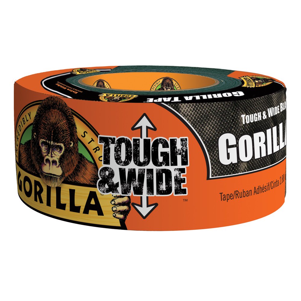 Gorilla Tough & Wide Black Tape, 30 yd Roll - Walmart.com - Walmart.com