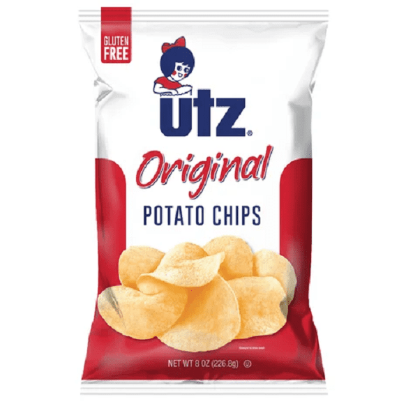 UTZ Original Potato Chips, 3-Pack 8 oz. Family Size Bags - Walmart.com