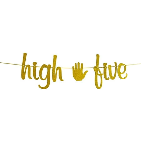 High Five Banner for Boys Girls 5th Anniversary Birthday Party ...