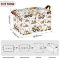 Crane Hand Drawn Collapsible Storage Bin Open Home Shelf Basket Water ...