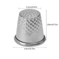 EcoVerve 10pcs Plated Metal Thimble Cap DIY Manual Sewing Needle Needle ...
